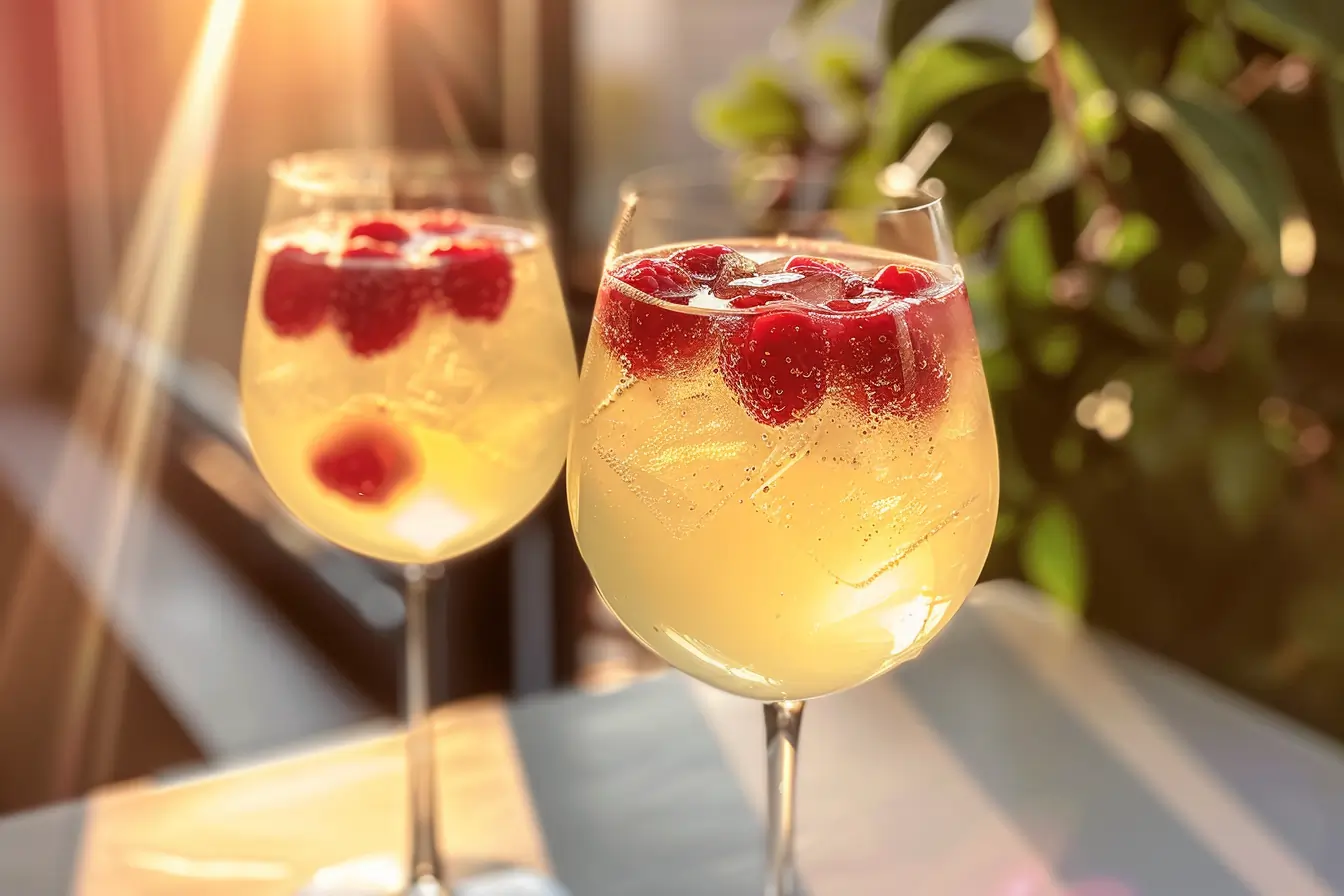 Raspberry Limoncello Spritz: A Stunning Cocktail Idea 😍